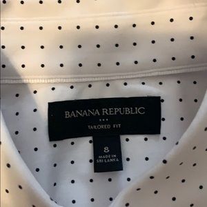 Banana Republic Factory | Tops | Banana Republic Factory Dot Long ...